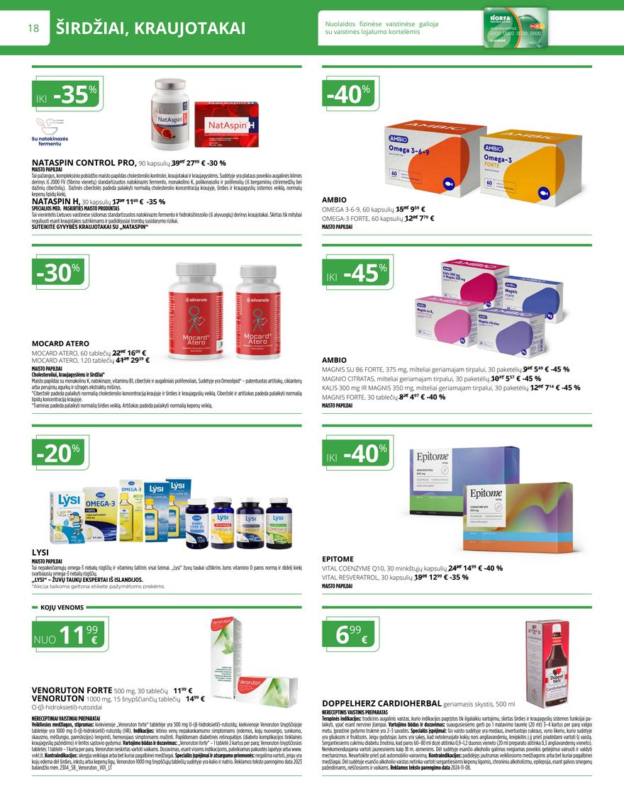 Norfos vaistinės leidinys ir kitos akcijos vienoje vietoje (galioja nuo ...