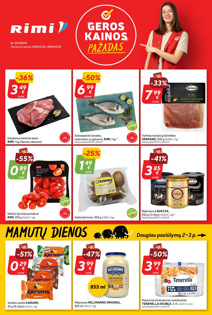 Naujausias Rimi leidinys Nr 4 ir kitos akcijos vienoje vietoje (galioja nuo 2024-01-23 iki 2024 ...